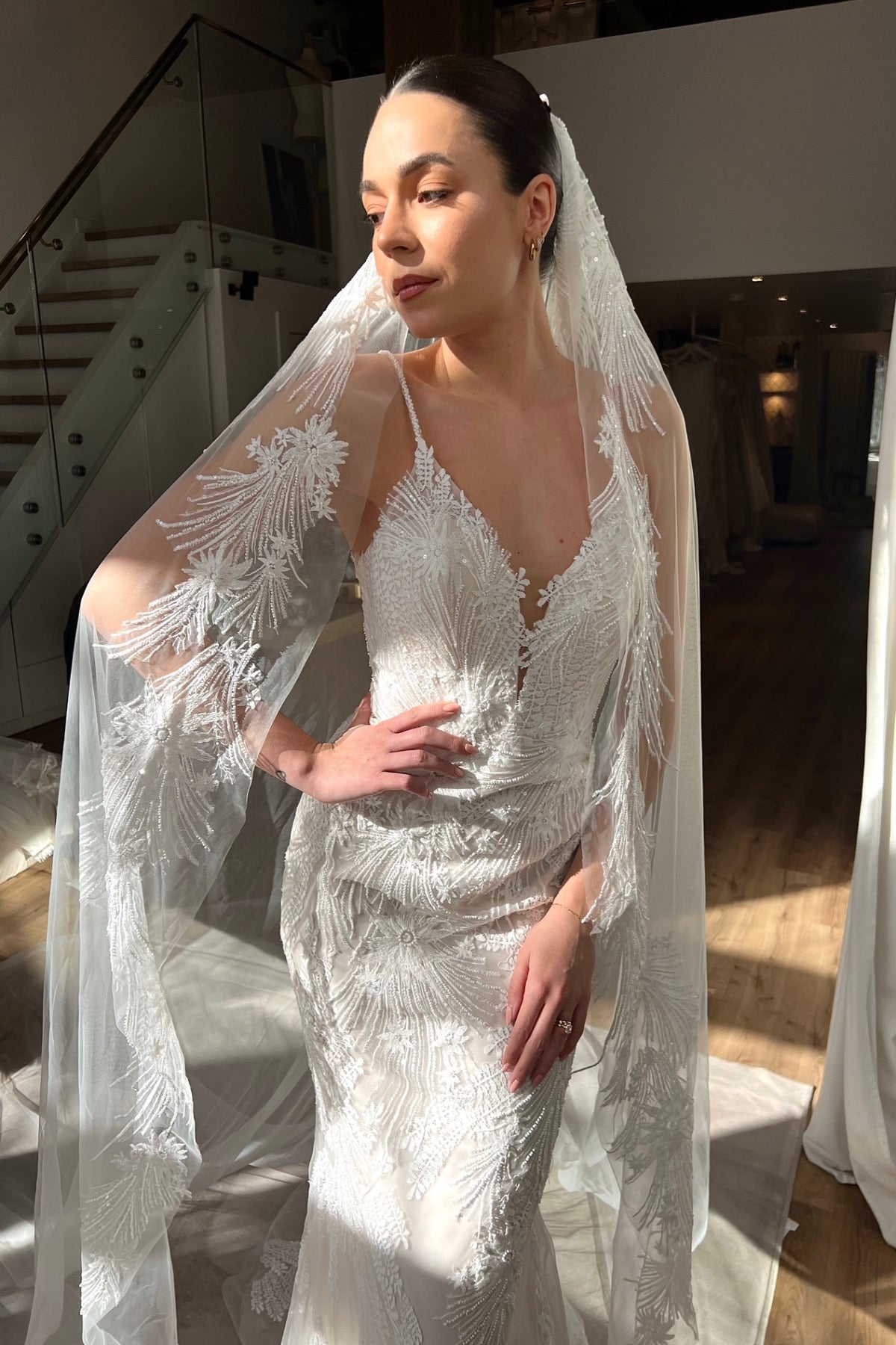 Pronovias Bridal Wedding Veil V-Ermin | Pronovias Cathedral Length ...