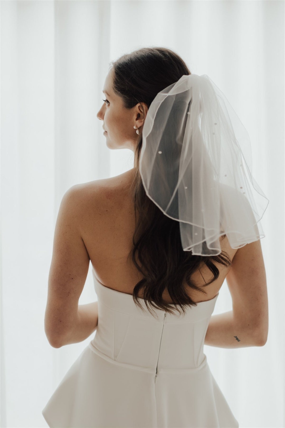 Mini Pearl Wedding Veil | Rituals Ceremonials Modern Pearl Wedding ...