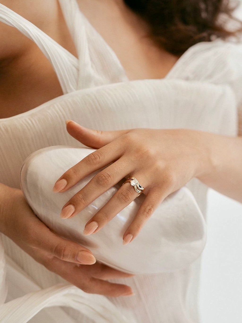 Oyster Bridal Clutch | Rituals Ceremonials Modern Bridal Bags ...